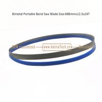 China Bimetal Portable Band Saw Blade 688mm x 12.5mm x 24T for Metal and Wood Cutting for sale