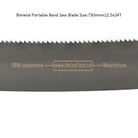 China Bimetal Portable Band Saw Blade 730mm x 12.5mm x 24T for Metal Cutting for sale