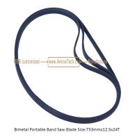 China Bimetal Portable Band Saw Blade 733mm x 12.5mm x 24T for Metal Cutting for sale