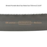 China Bimetal Portable Band Saw Blade 733mm x 12.5mm x 24T for Metal Cutting for sale