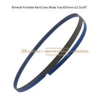 China Bimetal Portable Band Saw Blade 835mm x 12.5mm 24T for Steel Pipe and Sheet Cutting for sale