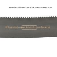 China Bimetal Portable Band Saw Blade 835mm x 12.5mm 24T for Steel Pipe and Sheet Cutting for sale