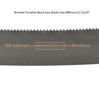 China Bimetal Portable Band Saw Blade 899mm x 12.5mm 24T for Metal and Wood Cutting for sale