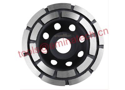 China Double Row Cup Grinding Wheel 115mm 22.23mm Diamond Turbo Cup Wheel for Concrete Grinding for sale