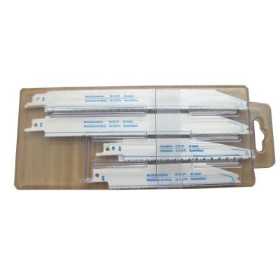China 8 Piece Bi-Metal Reciprocating Saw Blade Set 152mm 228mm 10/14TPI 6/12TPI for Wood Metal Demolition for sale