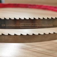 China Carbon Bandsaw Blades for Frozen Meat and Bone 1650mm x 16mm x 4T Hardened Steel for sale