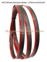China M42 Bimetal Bandsaw Blade 2240mm x 19mm x 0.6mm 6TPI Metal Cutting Band Saw for sale