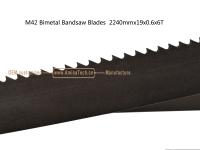 China M42 Bimetal Bandsaw Blade 2240mm x 19mm x 0.6mm 6TPI Metal Cutting Band Saw for sale