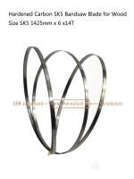 China Hardened Carbon SK5 Band Saw Blade 1425mm x 6 x 14T for Wood and Soft Metal Cutting for sale