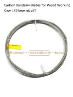 China Aminatech Carbon SK5 Bandsaw Blades 1575mm x 6mm x 6T for Wood and Soft Metal Cutting for sale