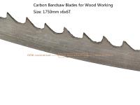 China Carbon Bandsaw Blades for Wood Working 1750mm x 6mm 6TPI Hardened SK5 Steel for sale
