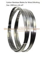 China Carbon Bandsaw Blades for Wood Working 2085mm x 16mm x 4T SK5 Hardened Steel for sale