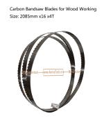 China Carbon Bandsaw Blades for Wood Working 2085mm x 16mm x 4T SK5 Hardened Steel for sale