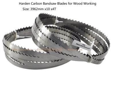China Hardened Carbon Band Saw Blade for Wood Cutting 3962mm x 10 x 4T SK5 Steel for sale