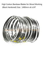 China Aminatech High Carbon Bandsaw Blades for Wood Working Black Hardened 1400mm x 6mm x 14T for sale