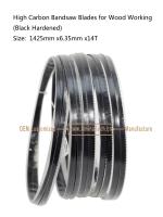 China Aminatech High Carbon Bandsaw Blades for Wood Working Black Hardened 1400mm x 6mm x 14T for sale