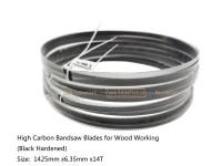China Aminatech High Carbon Bandsaw Blades for Wood Working Black Hardened 1400mm x 6mm x 14T for sale