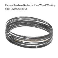 China Carbon Bandsaw Blades for Fine Wood Working 1820mm x 4 x 6T SK5 Hardened Steel for sale