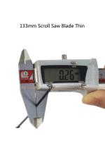 China 133mm Scroll Saw Blade Thin 0.26mm for Carton Moulder Power Cutting Wood Plyer for sale