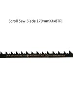 China Scroll Saw Blade 170mm x 4 x 8TPI for Cutting Wood Plastic and Low Hardness Metal for sale