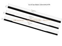 China Scroll Saw Blade 150mm x 4 x 14 TPI for Cutting Wood Plastic and Low Hardness Metal for sale
