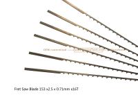 China Fret Saw Blade 153x2.5x0.71mm 16 TPI for Wood Plastic Cutting SK5 Steel for sale