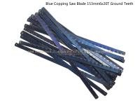 China Blue Coping Saw Blade 153mm 6x20T Ground Teeth for Wood Plastic Metal Cutting for sale