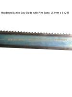 China Hardened Junior Saw Blade with Pins 153mm x 6mm 24T for Wood Plastic Metal Cutting for sale