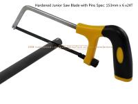 China Hardened Junior Saw Blade with Pins 153mm x 6mm 24T for Wood Plastic Metal Cutting for sale