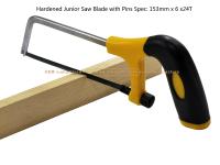 China Hardened Junior Saw Blade with Pins 153mm x 6mm 24T for Wood Plastic Metal Cutting for sale