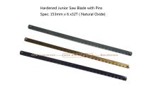 China Hardened Junior Saw Blade with Pins 153mm x 6mm 32T Natural Oxide for Wood Plastic Metal Cutting for sale