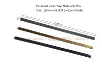 China Hardened Junior Saw Blade with Pins 153mm x 6mm 32T Natural Oxide for Wood Plastic Metal Cutting for sale