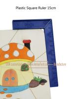 China Aminatech Plastic Square Ruler 15cm For Junior Students and DIY wood work fans use. for sale