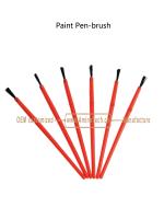 China Aminatech 125mm Paint Pen Brush for Junior Students Plastic Painting Tool for sale