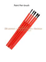 China Aminatech 125mm Paint Pen Brush for Junior Students Plastic Painting Tool for sale