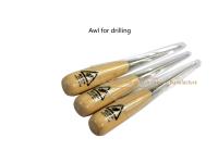 China Carbon Steel Awl for Drilling 125mm x 60mm Wooden Handle Tool for Junior Tool Set for sale