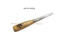 China Carbon Steel Awl for Drilling 125mm x 60mm Wooden Handle Tool for Junior Tool Set for sale