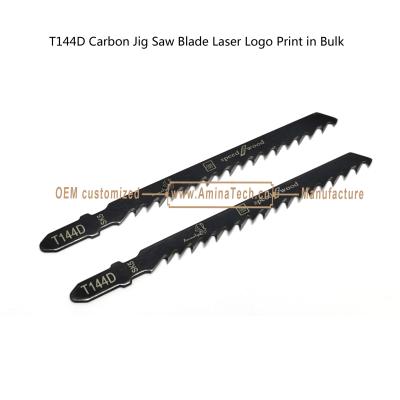 China T144D Carbon Jig Saw Blade 100mm x 8 x 6T for Wood Cutting Bulk Laser Logo for sale