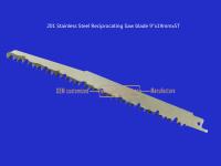 China 201 Stainless Steel Reciprocating Saw Blade 9 Inch 19mm 5 TPI for Wood Bamboo Plastic Frozen Meat Bones for sale