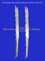China 201 Stainless Steel Reciprocating Saw Blade 9 Inch 19mm 5 TPI for Wood Bamboo Plastic Frozen Meat Bones for sale
