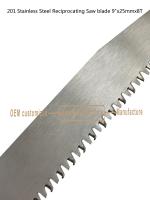 China 201 Stainless Steel Reciprocating Saw Blade 9x25mm 8T for Wood Bamboo Plastic Frozen Meat Bones for sale