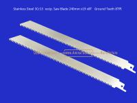 China Stainless Steel 3Cr13 Reciprocating Saw Blade 240mm x 19mm 8TPI for Wood Bamboo Plastic Frozen Meat for sale