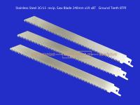 China Stainless Steel 3Cr13 Reciprocating Saw Blade 240mm x 19mm 8TPI for Wood Bamboo Plastic Frozen Meat for sale
