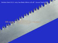China Stainless Steel 3Cr13 Reciprocating Saw Blade 240mm x 19mm 8TPI for Wood Bamboo Plastic Frozen Meat for sale