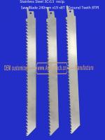 China Stainless Steel 3Cr13 Reciprocating Saw Blade 240mm x 19mm 8TPI for Wood Bamboo Plastic Frozen Meat for sale