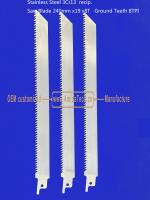 China Stainless Steel 3Cr13 Reciprocating Saw Blade 240mm x 19mm 8TPI for Wood Bamboo Plastic Frozen Meat for sale