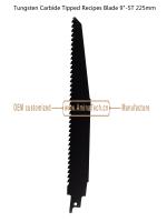 China Tungsten Carbide Tipped Reciprocating Saw Blade 225mm 5T for Concrete Brick Cutting for sale