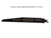 China Tungsten Carbide Tipped Reciprocating Saw Blade 225mm 5T for Concrete Brick Cutting for sale