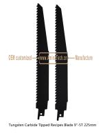 China Tungsten Carbide Tipped Reciprocating Saw Blade 225mm 5T for Concrete Brick Cutting for sale