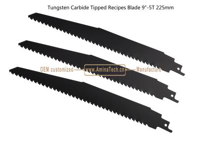 China Tungsten Carbide Tipped Reciprocating Saw Blade 225mm 5T for Concrete Brick Cutting for sale